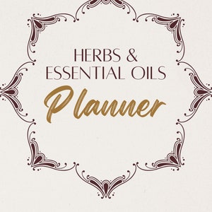 Herb and Essential Oil Planner Canva Template Customizable Printable - Etsy
