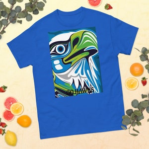 Men's Classic Tee Seattle Seahawks ,native Art , Sportswear ,gildan ...
