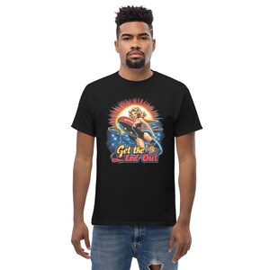 Led Zeppelin Fan Shirt Classic Tee Get the Led Out Old School Pin up ...