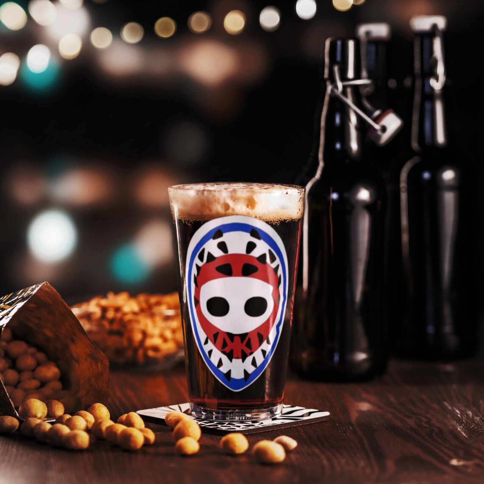 Shaker Pint Glass Montreal Canadians Goalie Mask K.D. - Etsy Canada