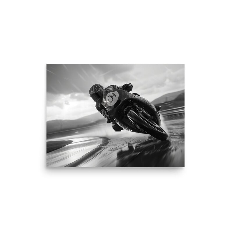 Isle of Man TT Racing Poster Motorcycle Racing Photo - Etsy