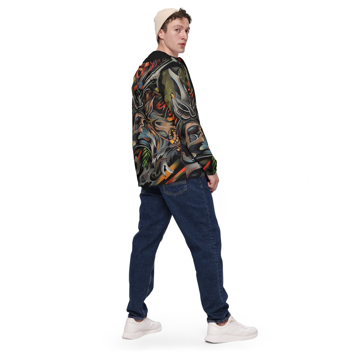Men’s Windbreaker HUNTERS Tattoo Design - Etsy