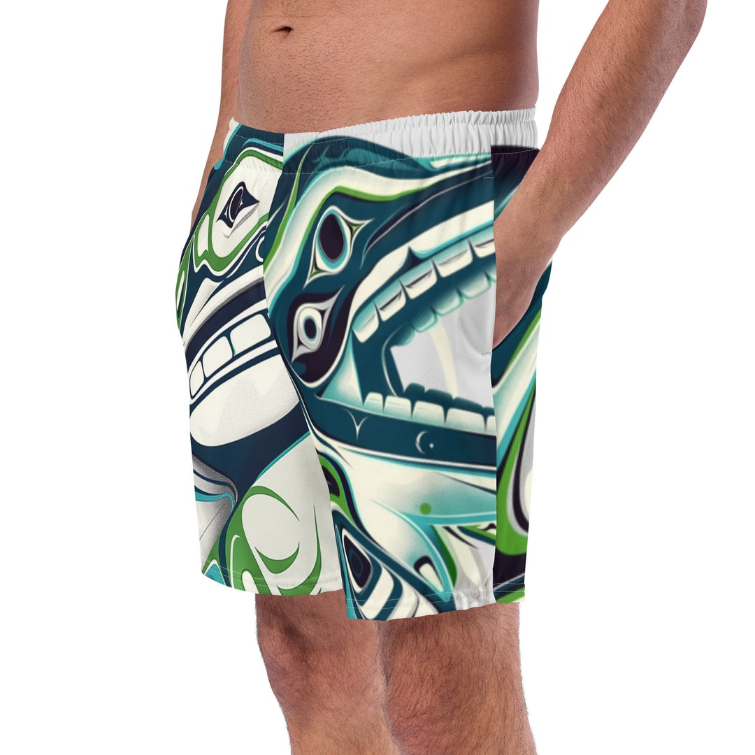 Men's Swim Trunks Canuck Colors Native Art Fashion Swim Trunks - Etsy