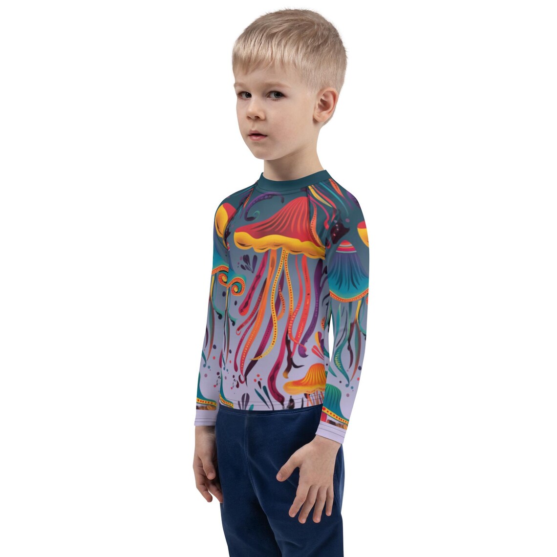 Kids Jellyfish Design Rash Guard! Jellyfish Children Rash Guard ...