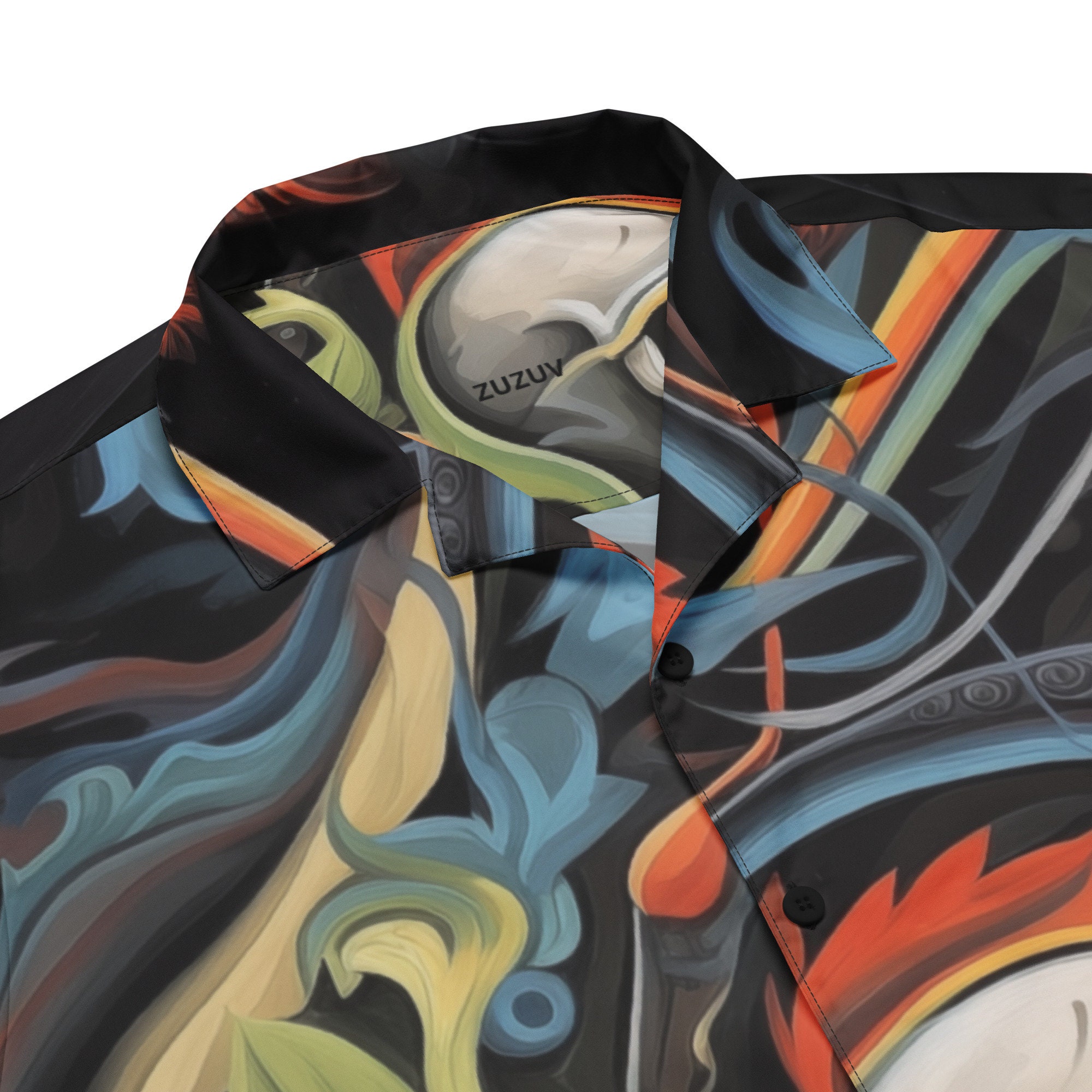 Unisex Button Shirt TATTOO Design ,modern Art, Design Tropical Shirts ...