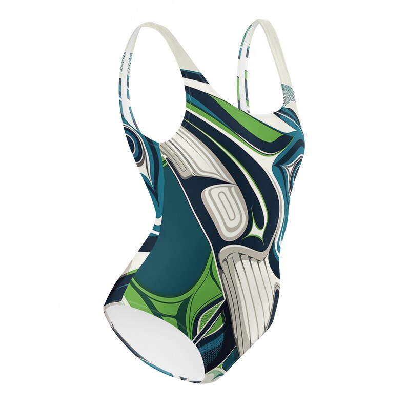 One-piece Swimsuit Canuck Colors Native Art - Etsy Canada