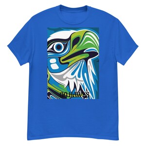 Men's Classic Tee Seattle Seahawks ,native Art , Sportswear ,gildan ...
