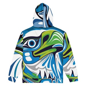 Zip Hoodie , Seattle Seahawks ,native Art , Sportswear , - Etsy