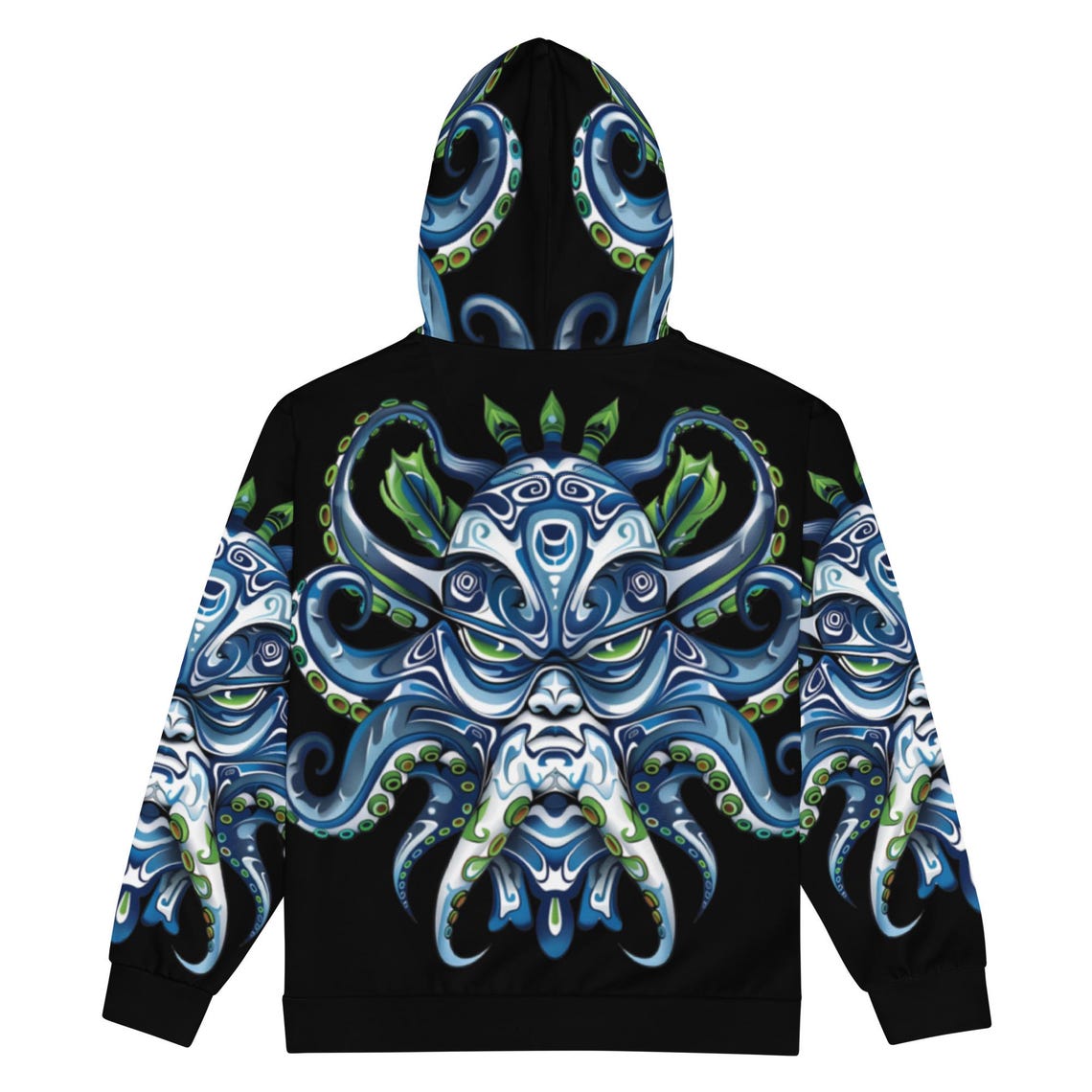 Kraken Zip Hoodie Octopus Design Zuzuvart's Kraken Zip Hoodie! Unique Hoodies, Cool Hoodies ...