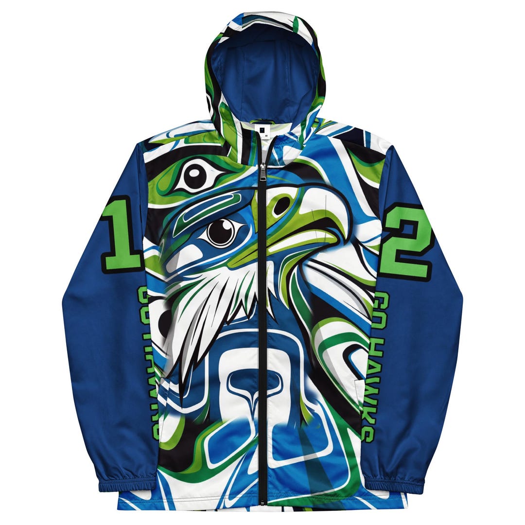 Seattle Seahawks Fan Mens Windbreaker by ZUZUV - Etsy