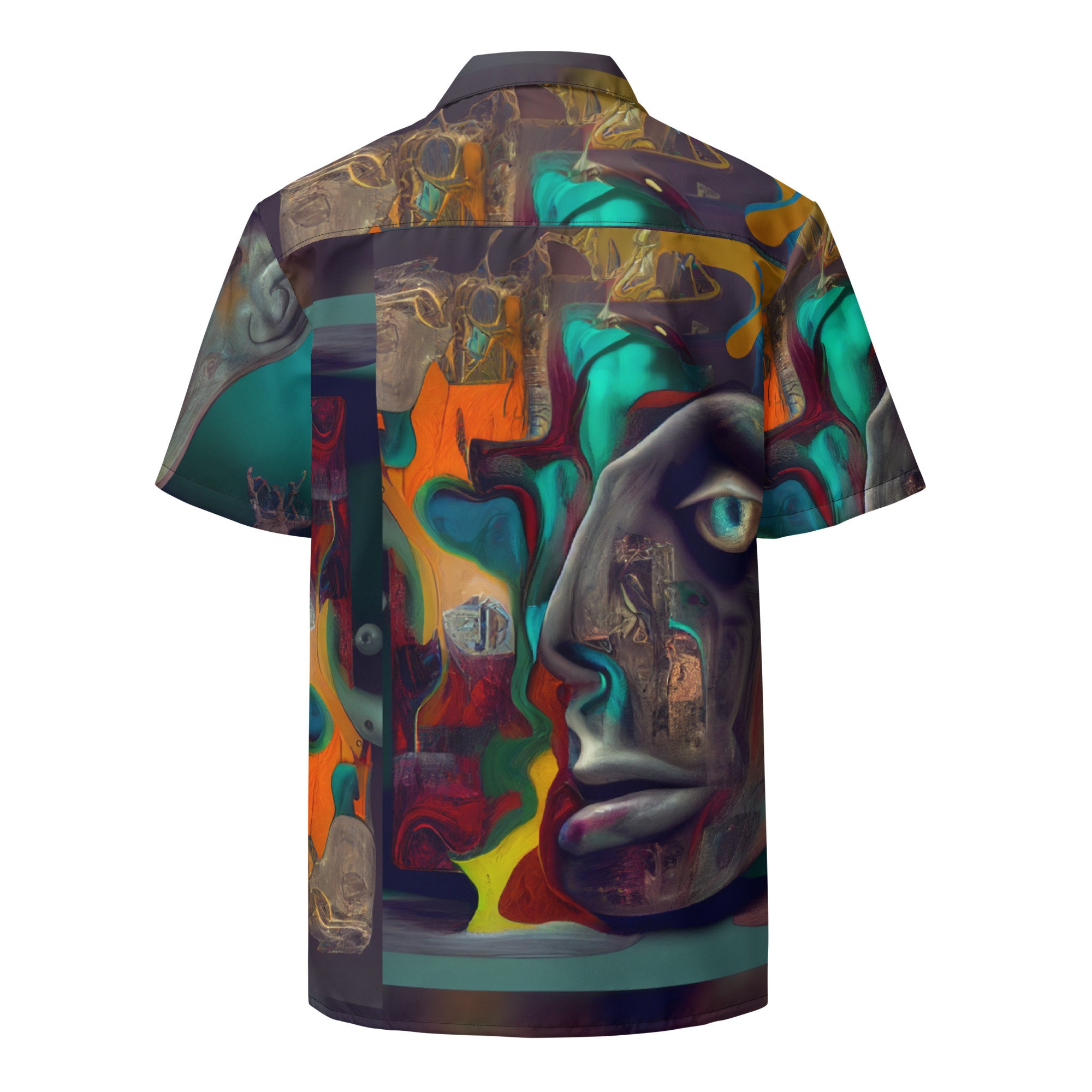 Button Shirt Picasso Design Modern Art Design Tropical Shirts Dress ...