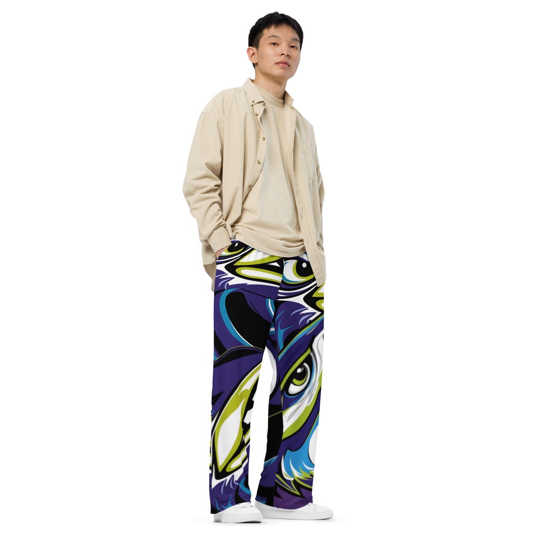 Baltimore Ravens Inspired Fan Wide-leg Pants Perfect for Those Sunday ...