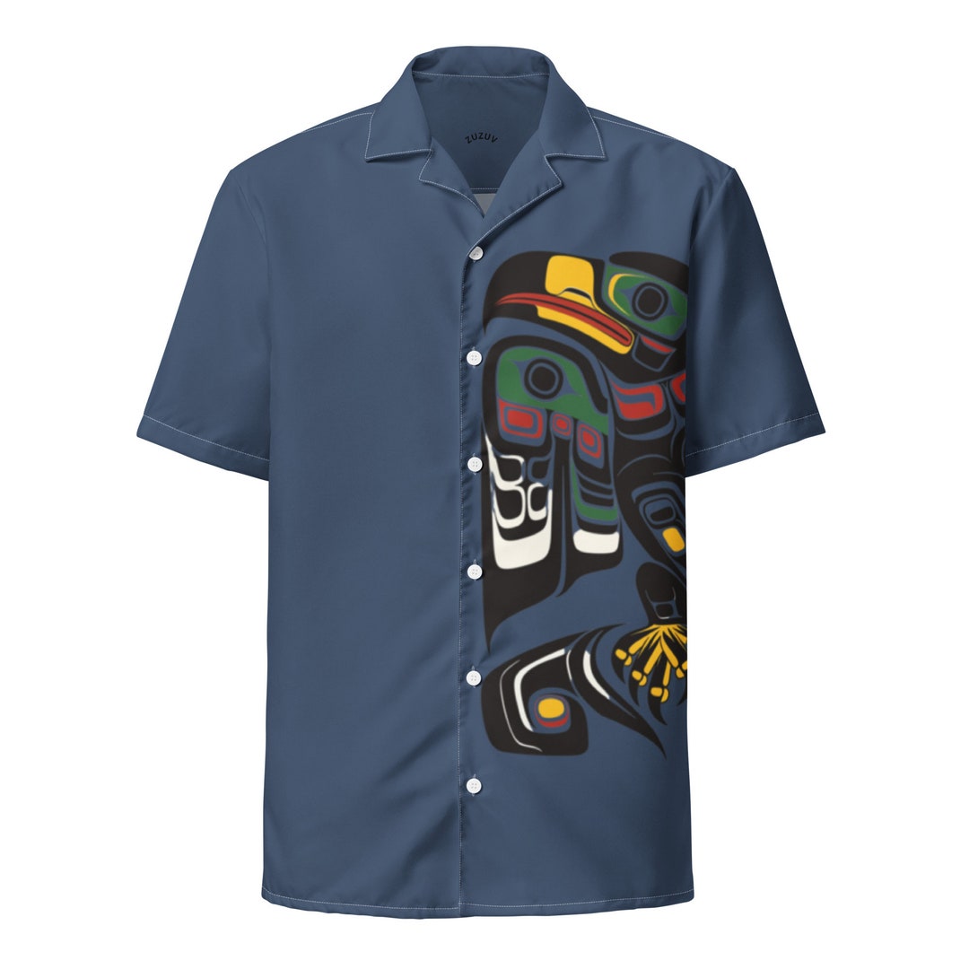 Button Shirt First Nations Design Eagle - Etsy Canada