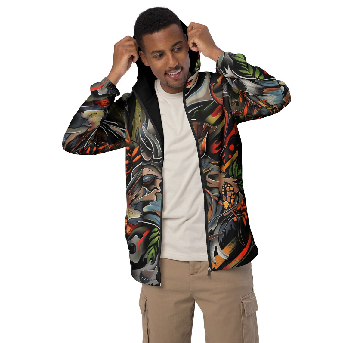 Men’s Windbreaker HUNTERS Tattoo Design - Etsy