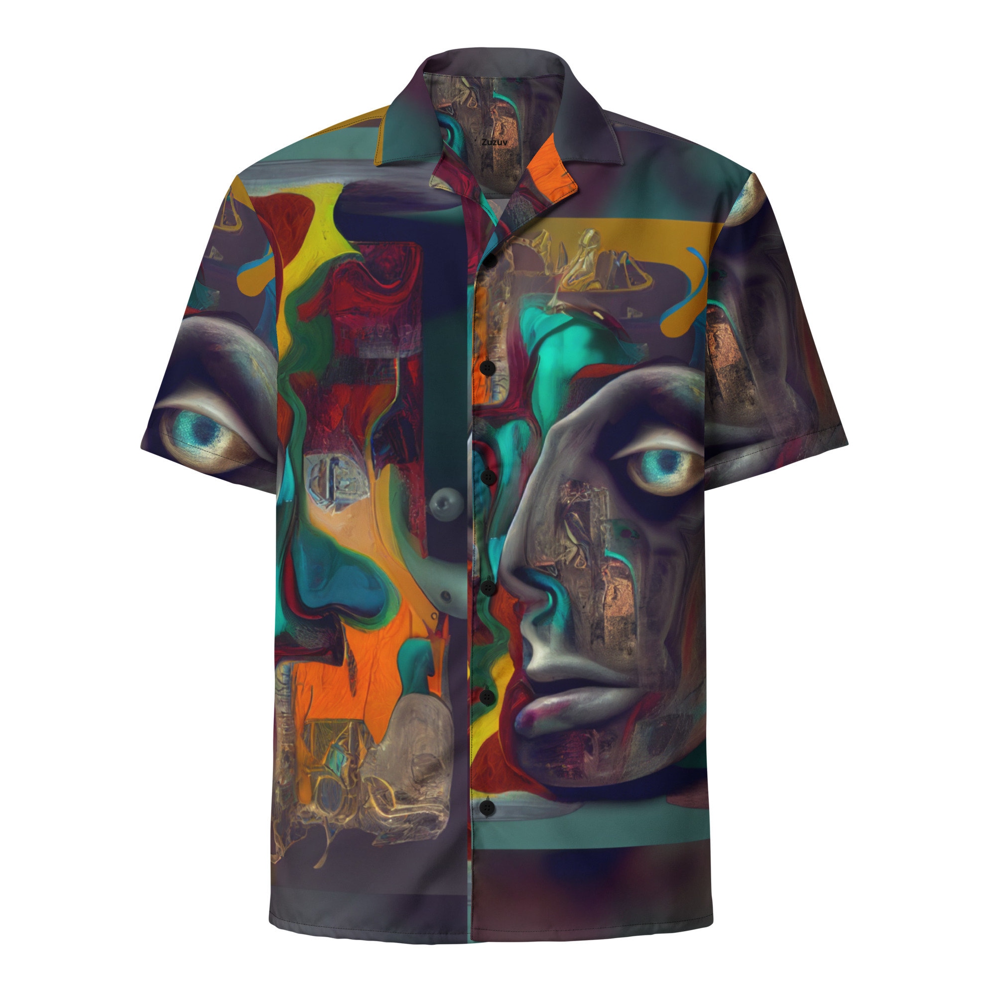 Button Shirt Picasso Design Modern Art Design Tropical Shirts Dress ...