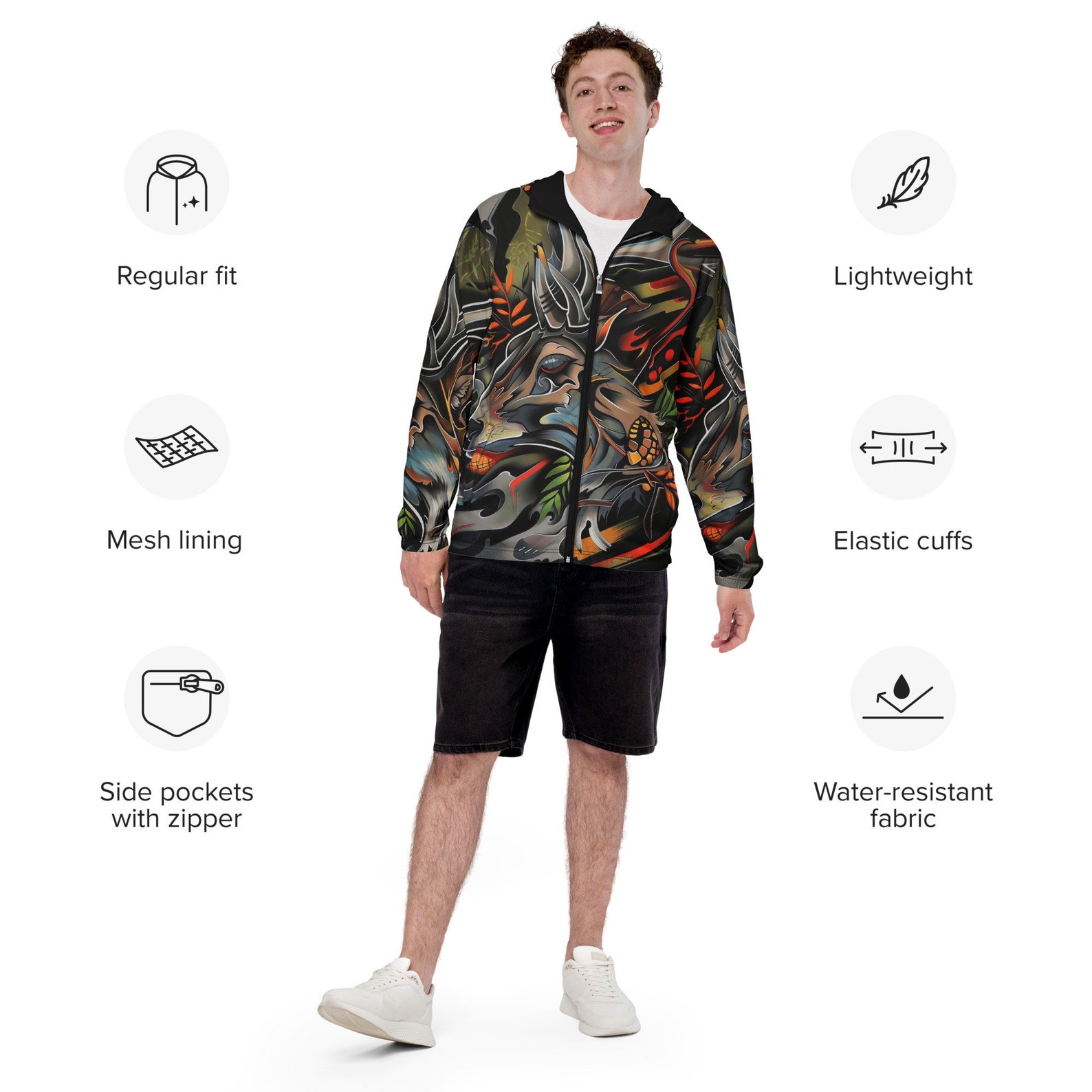 Men’s Windbreaker HUNTERS Tattoo Design - Etsy Canada
