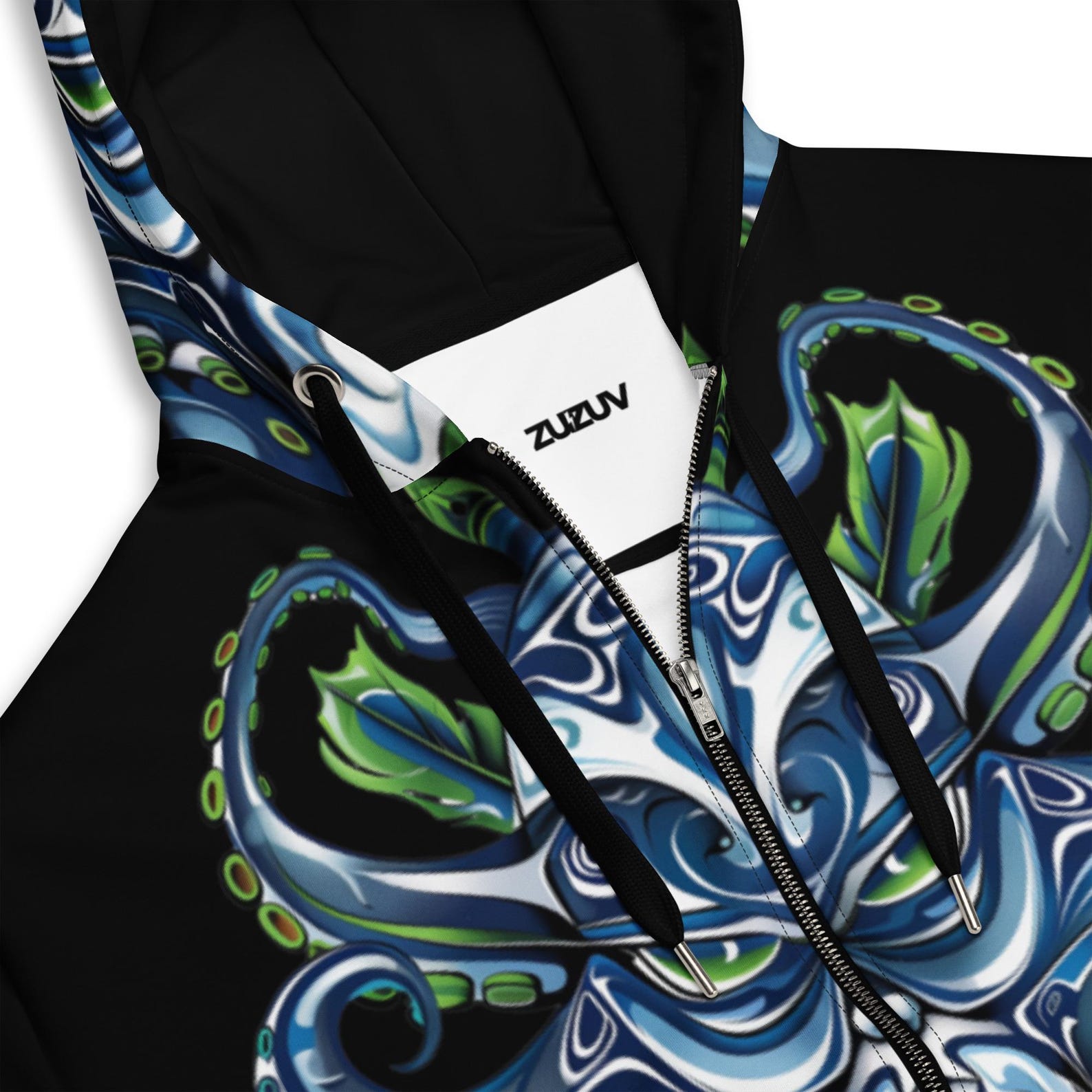 Kraken Zip Hoodie Octopus Design Zuzuvart's Kraken Zip Hoodie! Unique Hoodies, Cool Hoodies ...