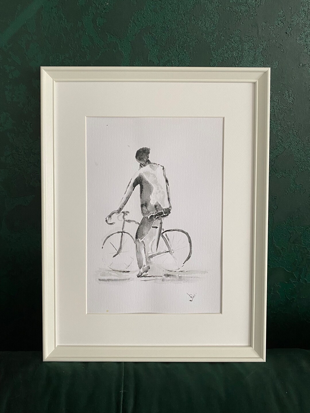 Road Cyclist Watercolour Art Print | Roadie Watercolour Art | Cyclist ...