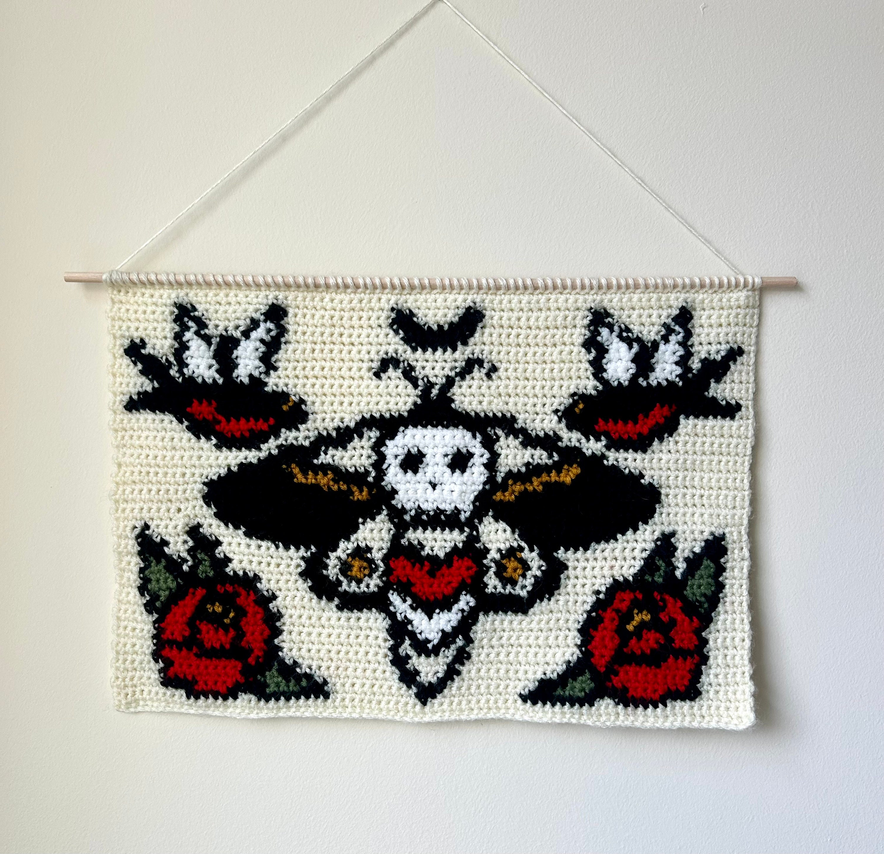 Tattoo Flash Sheet Crochet Tapestry / Wall Hanging PATTERN - Etsy