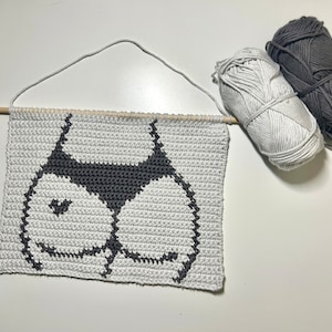 Booty Silhouette Crochet Tapestry / Wall Hanging PATTERN - Etsy