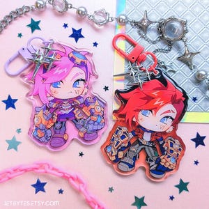 League of Legends, Arcane Keychains 2.7" Jinx Vi Caitlyn, Caitvi ...