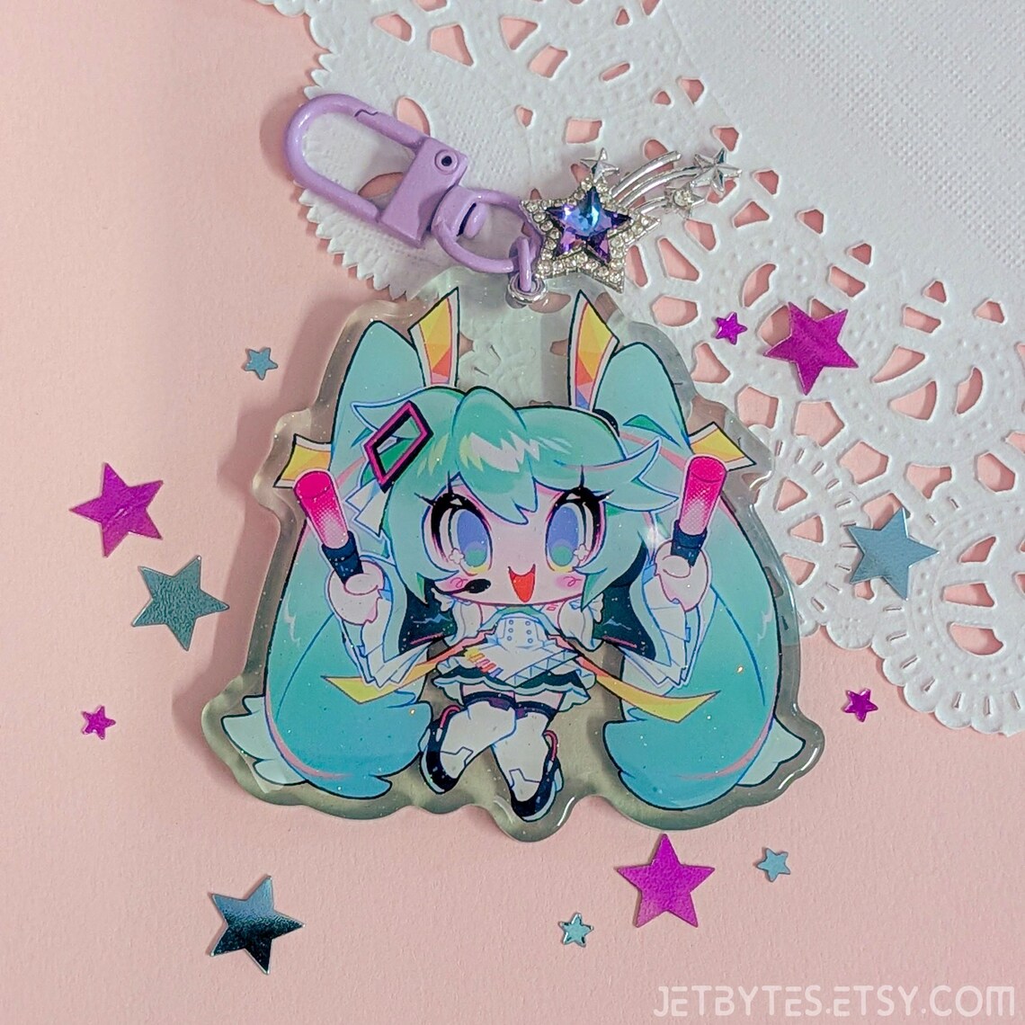 Hatsune Miku Intergalactic Bound Acrylic Keychain Charm, 10th ...