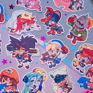 Guilty Gear STRIVE, Mini Chibi Vinyl Stickers, FGC, ABA Ramlethal Sol ...