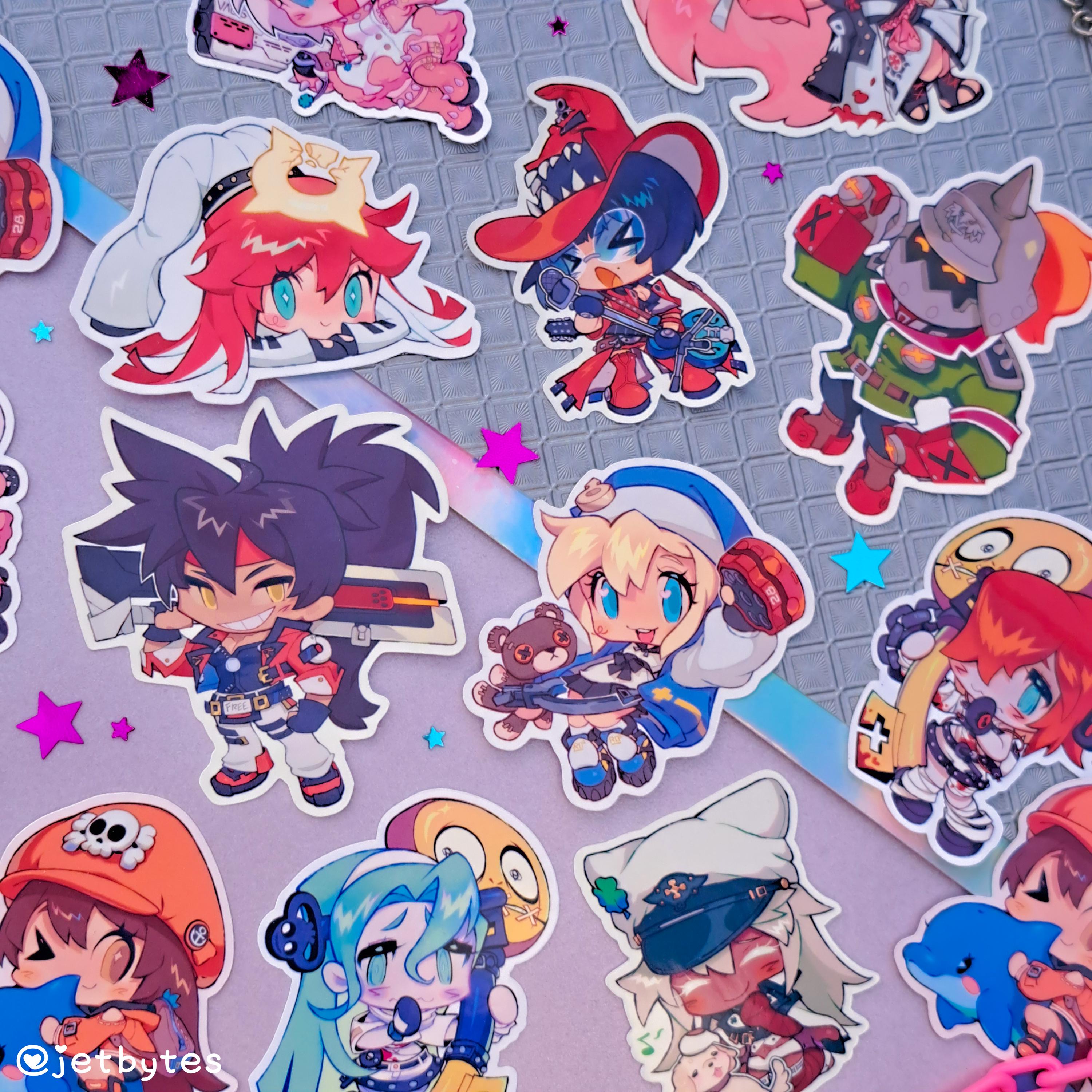 Guilty Gear STRIVE, Mini Chibi Vinyl Stickers, FGC, ABA Ramlethal Sol ...