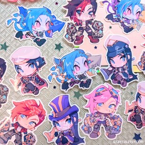 Arcane League of Legends Stickers: Jinx, Vi, Caitlyn - Chibi Style - Etsy