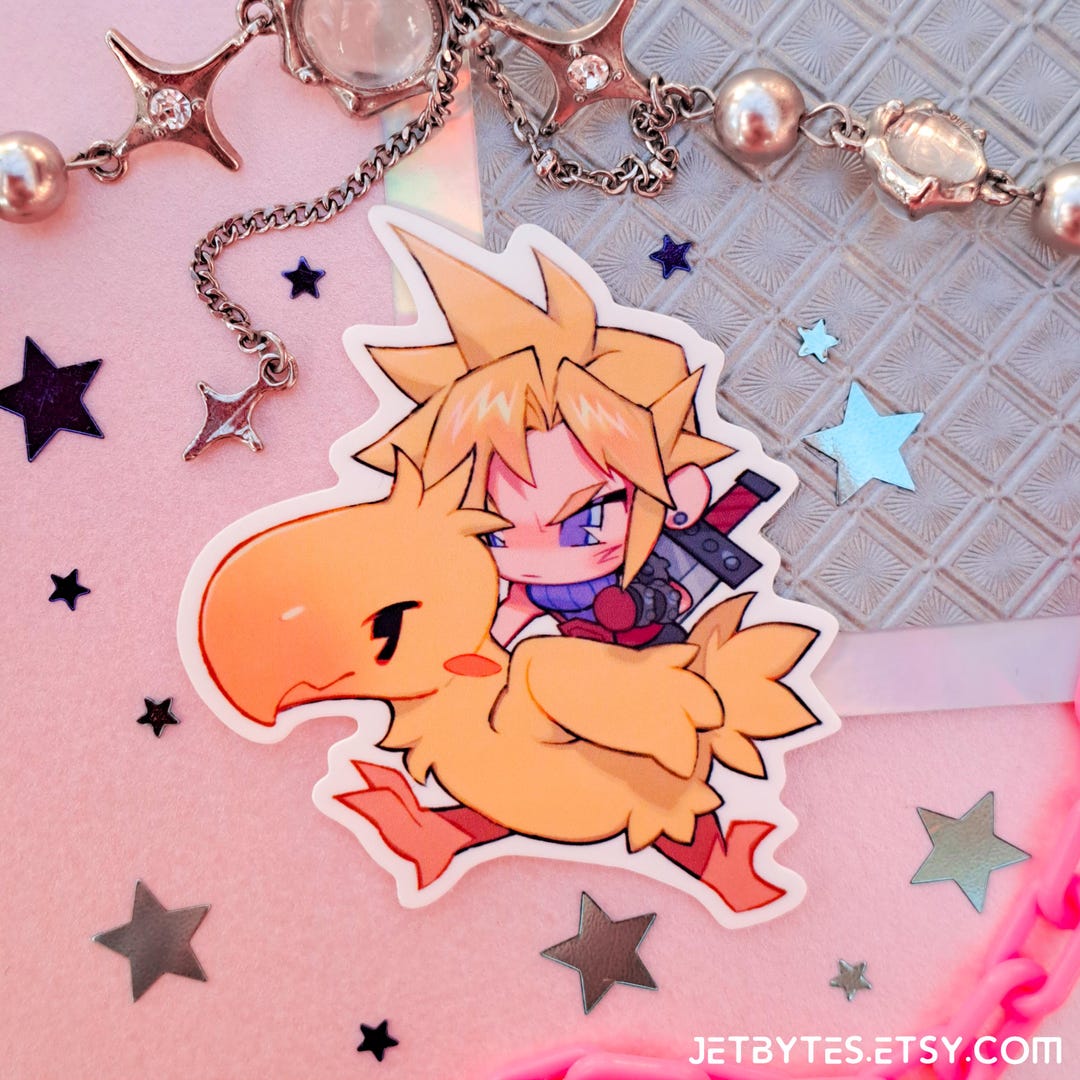 Cloud 2" Sticker, Chocobo, Final Fantasy 7, FFVII - Etsy