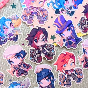 Arcane League of Legends Stickers: Jinx, Vi, Caitlyn - Chibi Style - Etsy