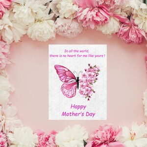 Printable Mother's Day Card, Mothers Day Card Instant Download, Happy ...