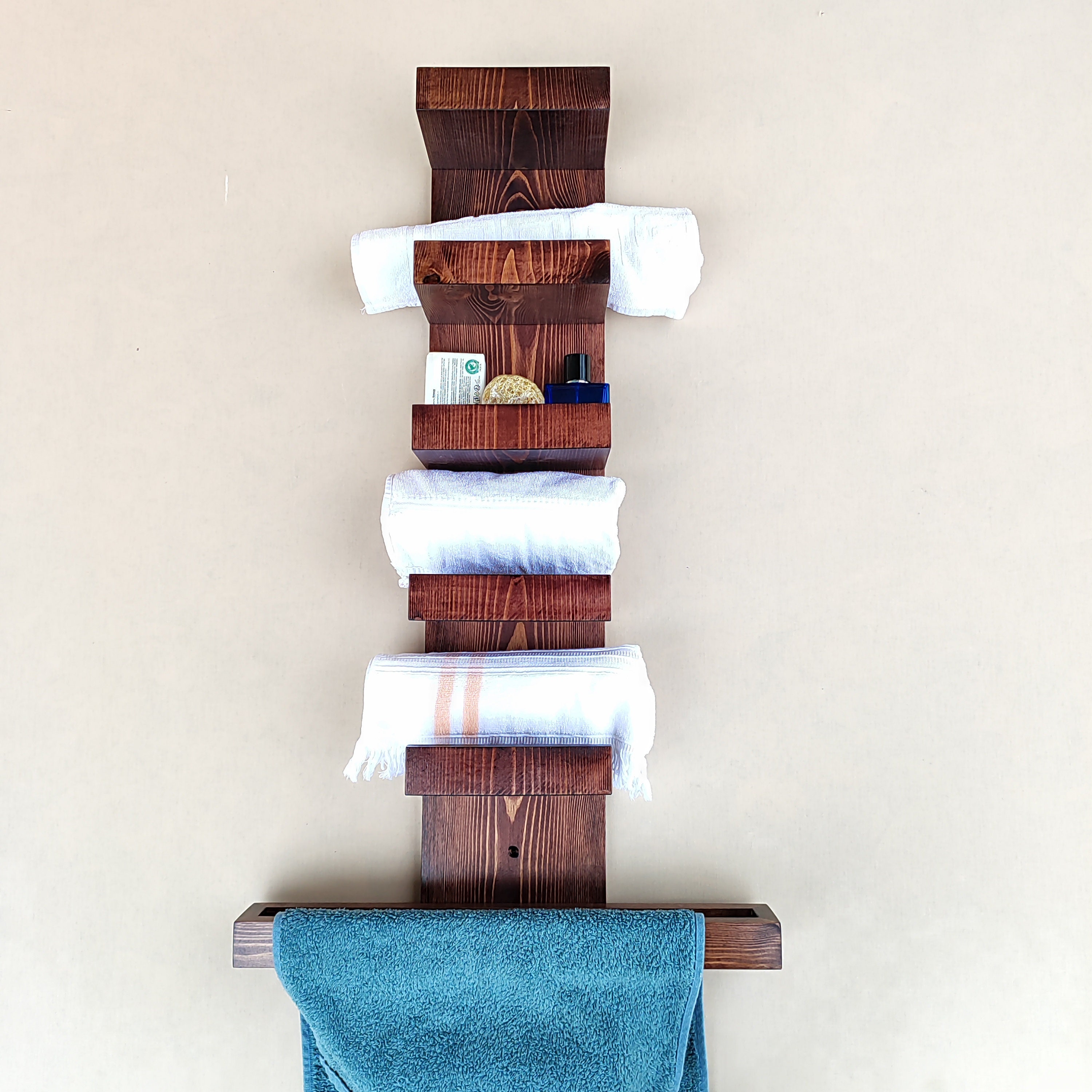 Vertical Multiple Towel Rack, Towel Storage for Small Bathroom, Toilet ...