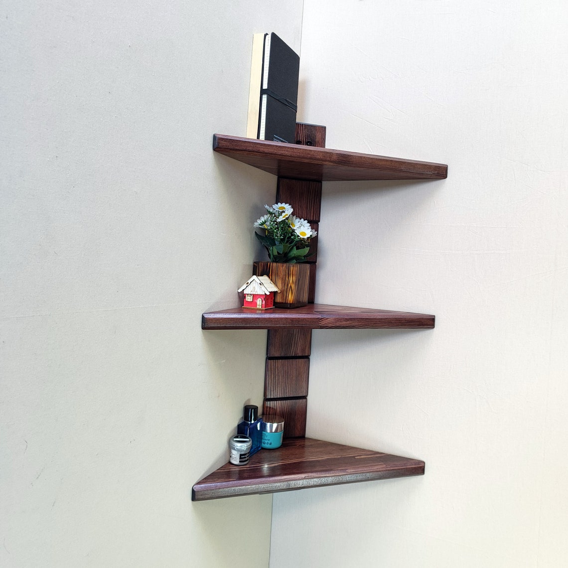 Multi-tier Corner Shelf, Multi-functional Shelf. Corner Ladder Shelf ...