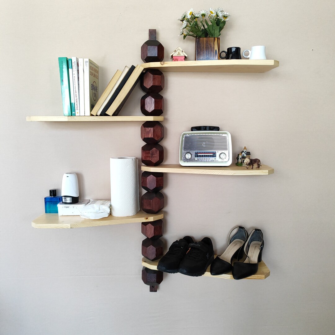 Rotating Tiered Corner Shelf: Multi-use Display Rack - Etsy