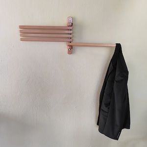 Trouser Rack, Versatile Wooden Coat Rack, Pants Rack, Dress and Towel ...