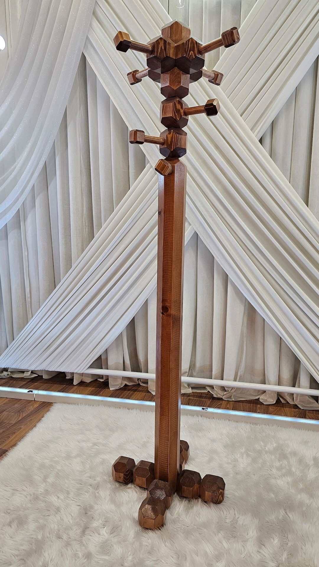 Office Storage, Coat Hooks, Office Hanger, Wooden Modern Valet Stand ...