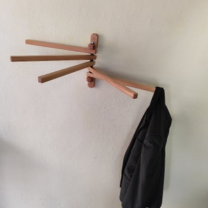 Trouser Rack, Versatile Wooden Coat Rack, Pants Rack, Dress and Towel ...