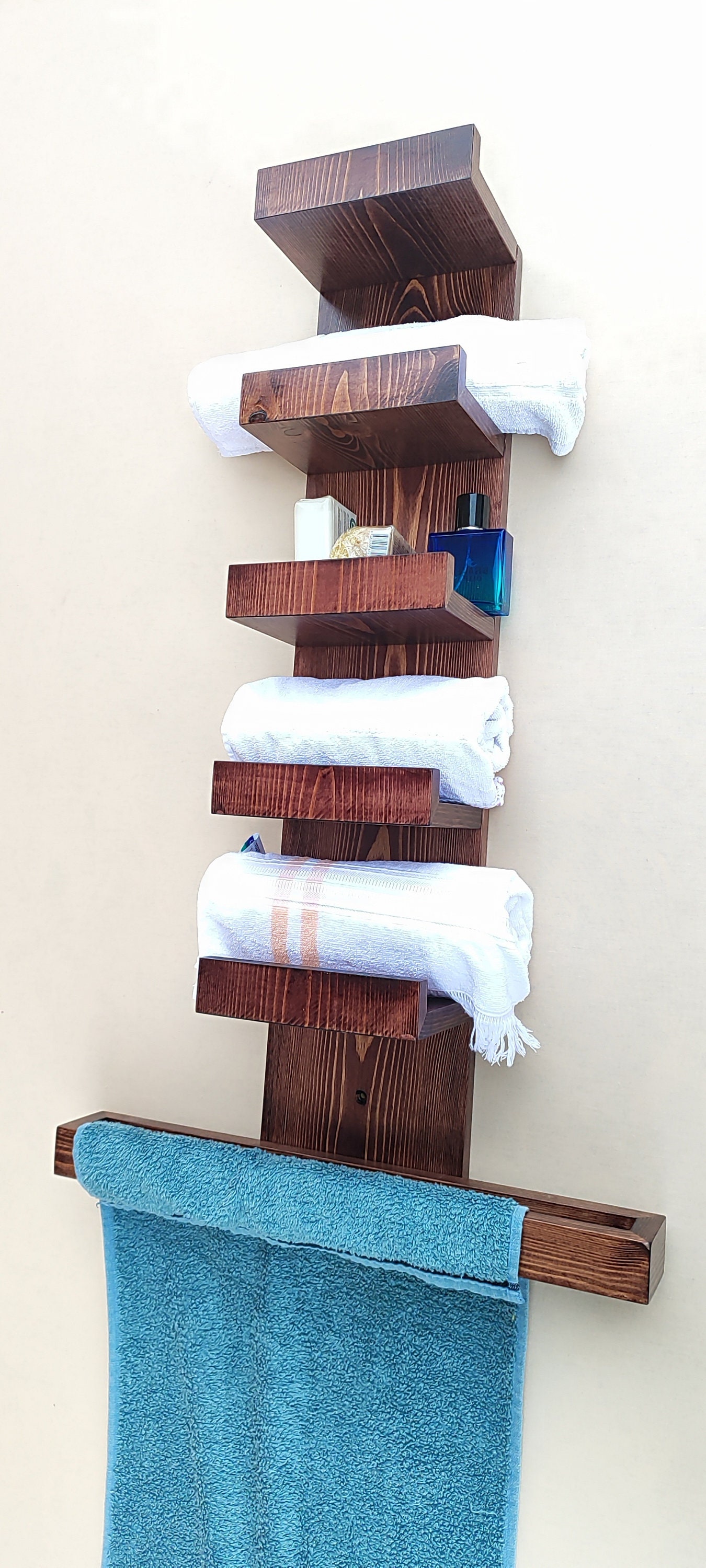 Vertical Multiple Towel Rack, Towel Storage for Small Bathroom, Toilet ...