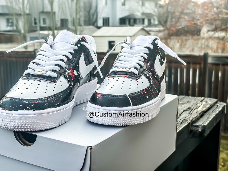 Custom Hand Painted Air Force 1 Painted Splash Design - Etsy