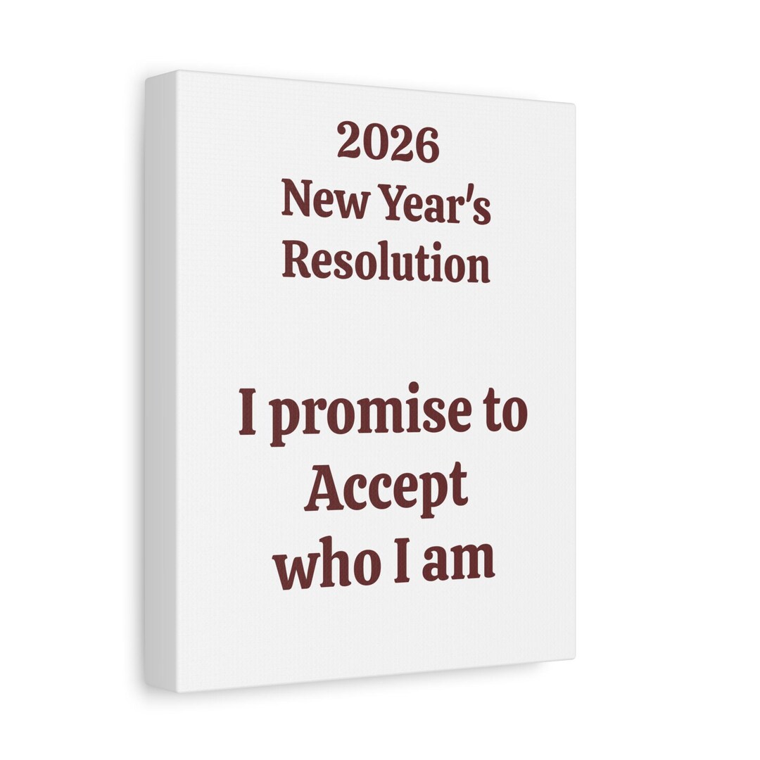 New Year's Resolution, 2026, Personal Commitment, 8 X 10 Canvas - Etsy