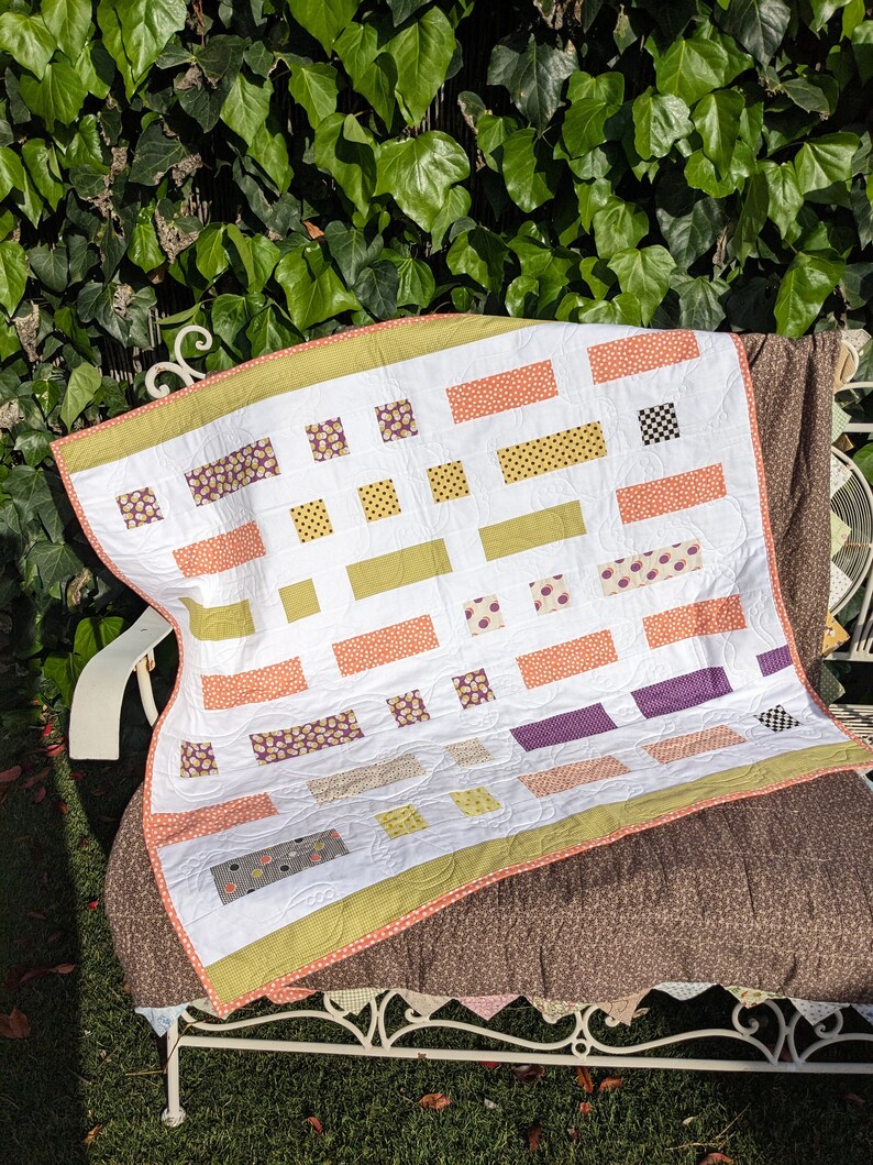 Morse Code love You Long Time Baby Quilt - Etsy