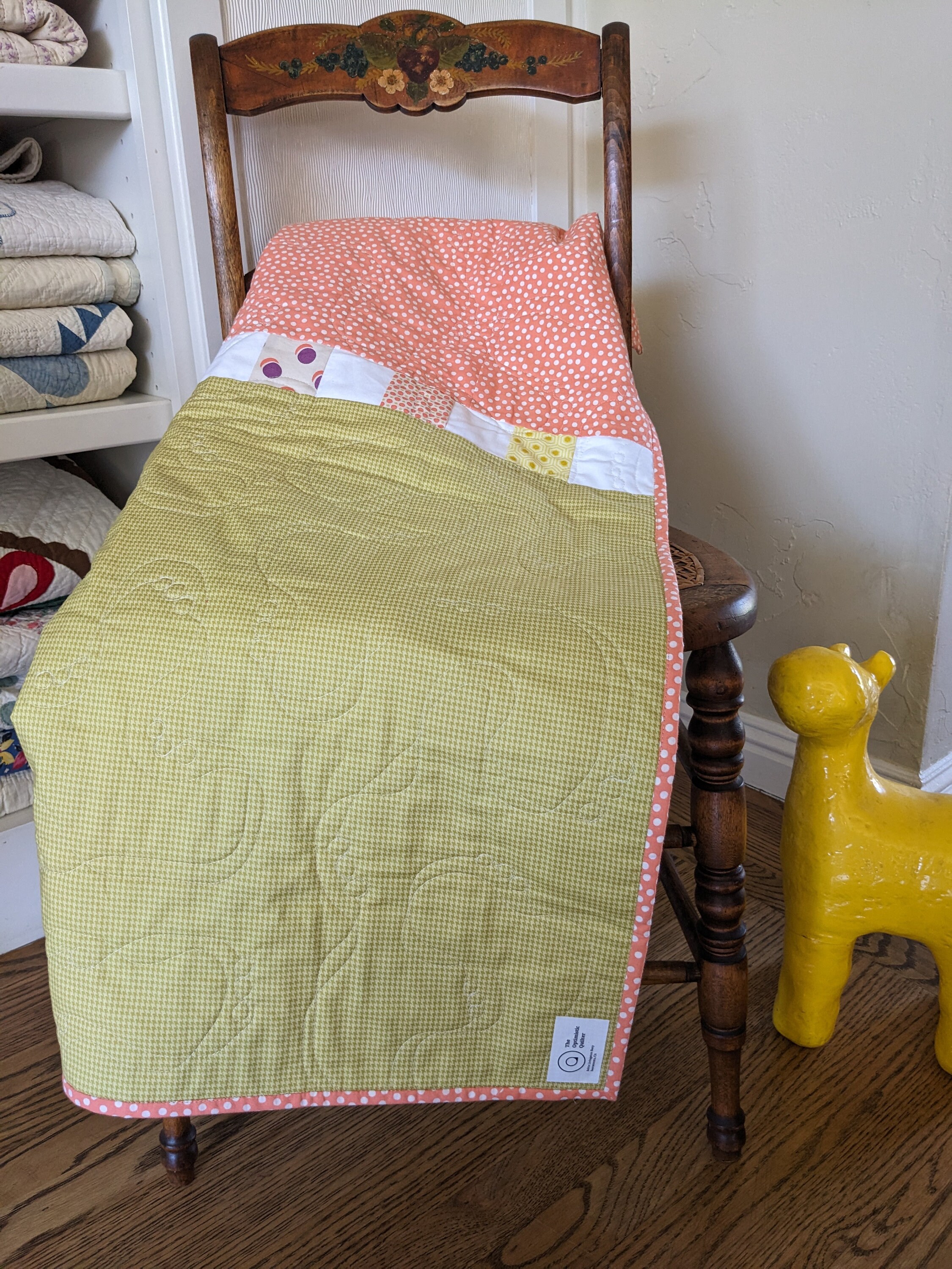 Morse Code love You Long Time Baby Quilt - Etsy