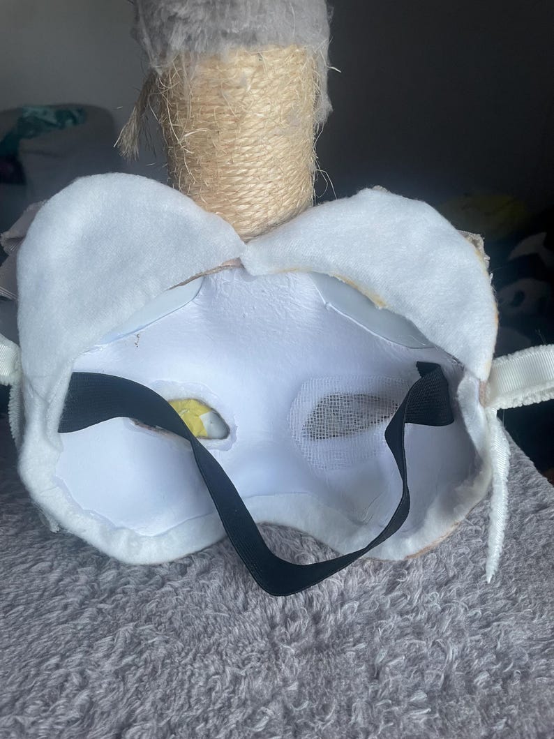 White Cat Therian Mask - Etsy