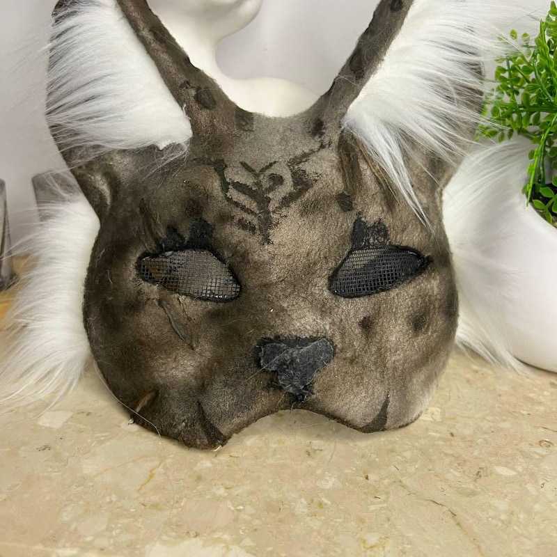 Grey Wolf Therian Mask - Etsy