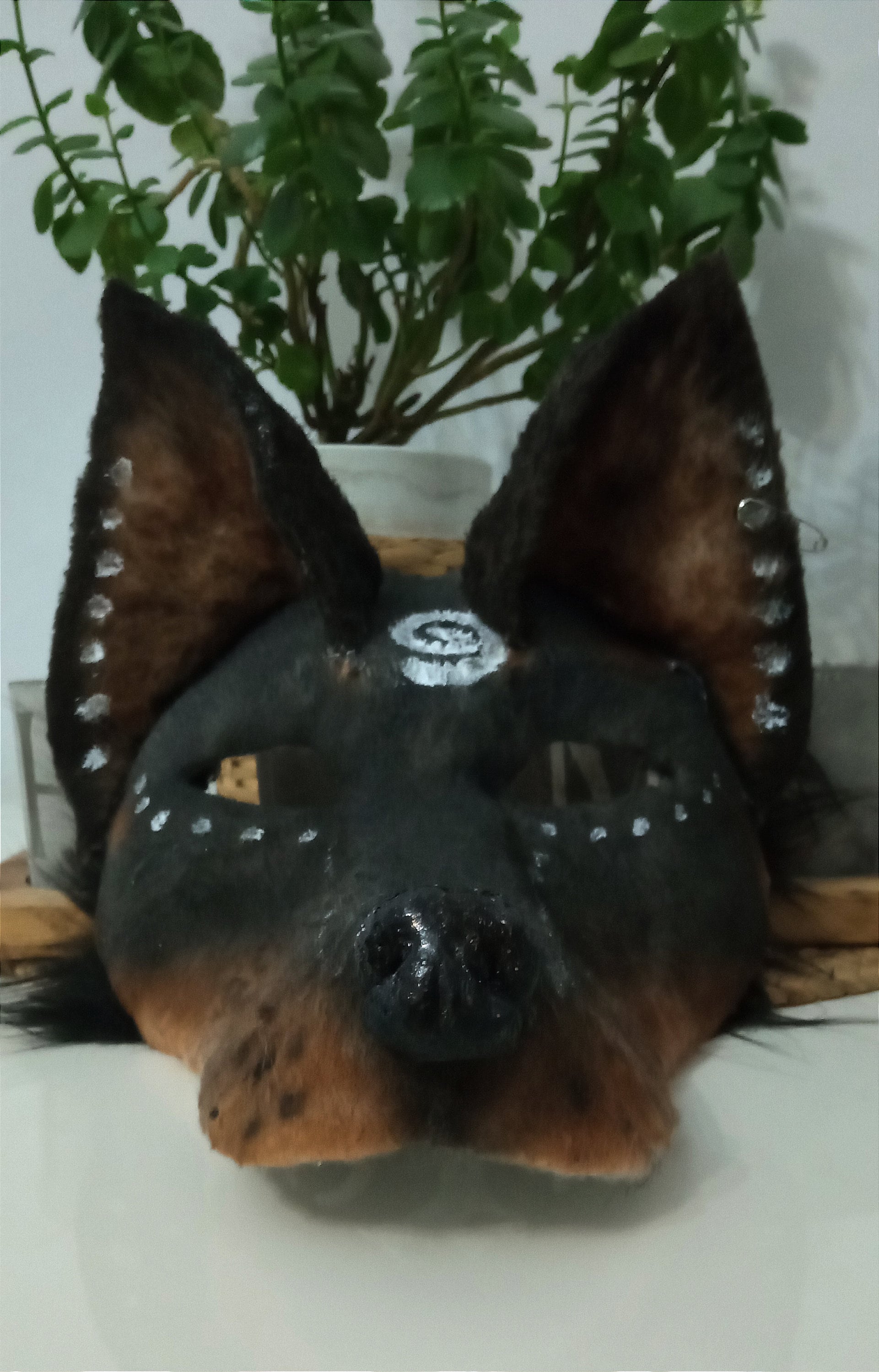 Therian Doberman Mask - Etsy Polska