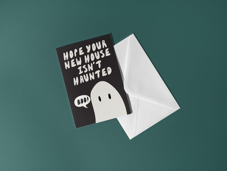 Hope Your New House Isn't Haunted | New Home Card - Etsy
