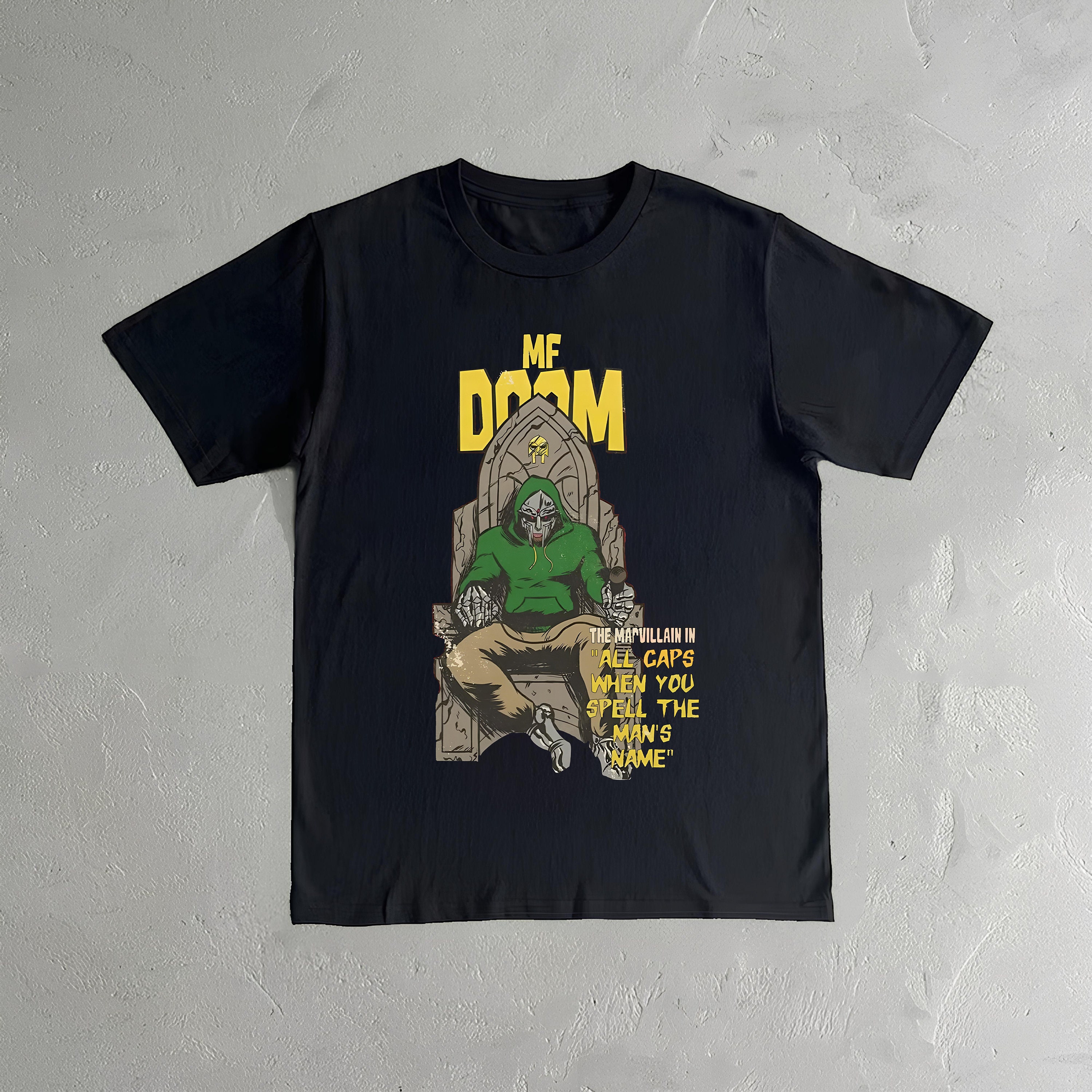 MF Doom T-shirt Madvillain Metal Face Shirt Rapper Tee MF Doom Merch Dr ...