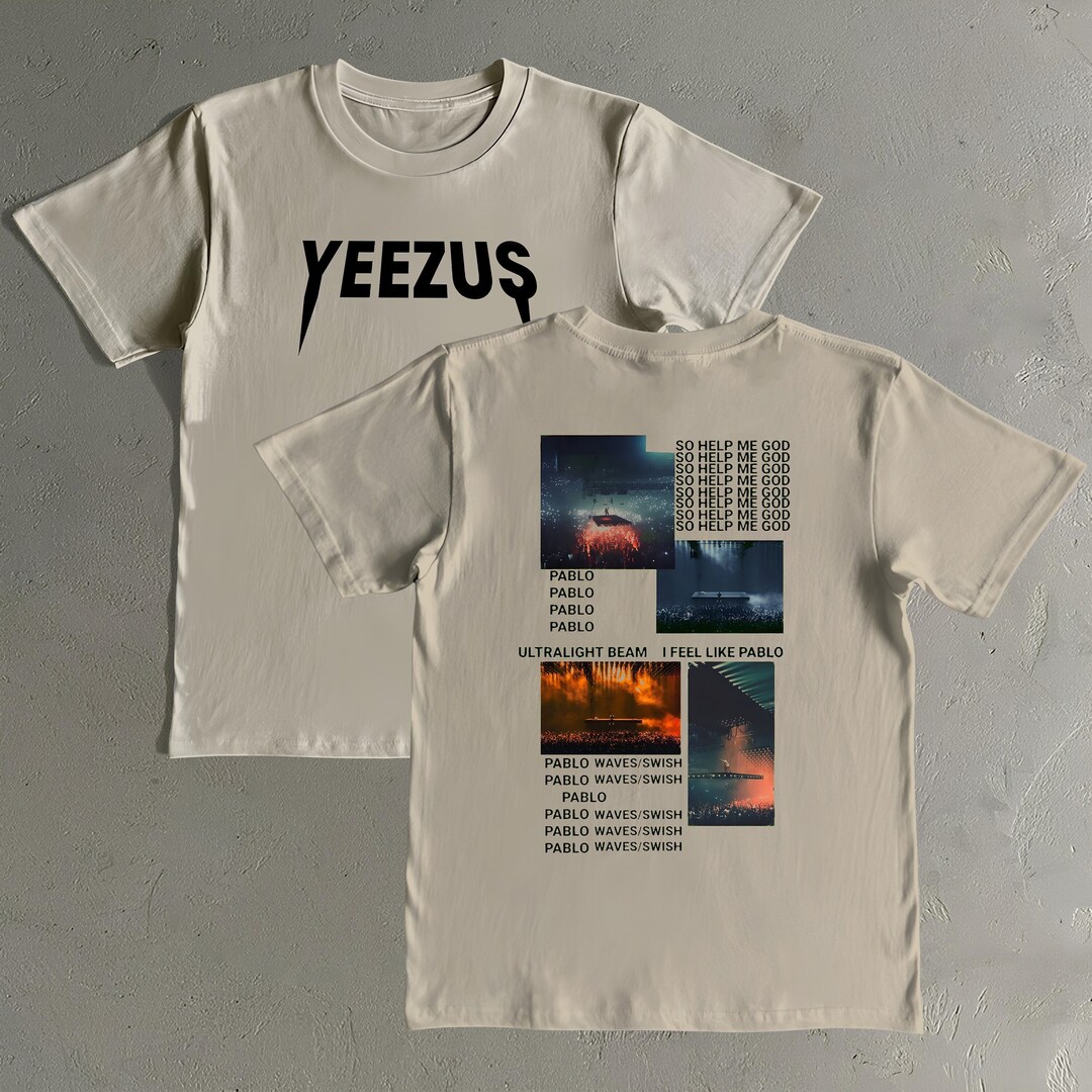 Kanye West Shirt Yeezus T-shirt Kanye West Merch Kanye West Album Tee ...