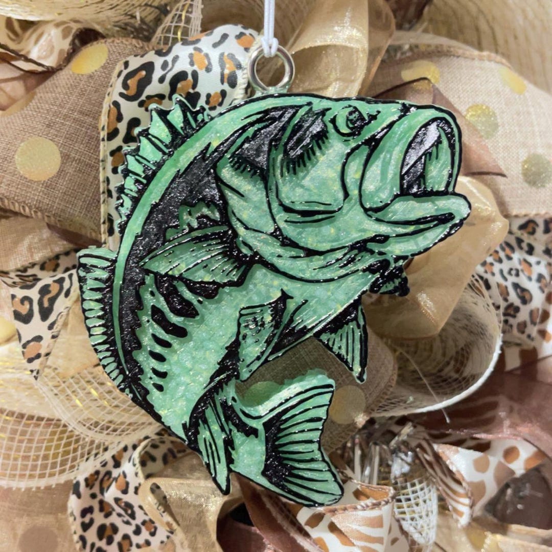 Bass Fish Car Air Freshener | Country Air Freshie | Men’s Freshie ...